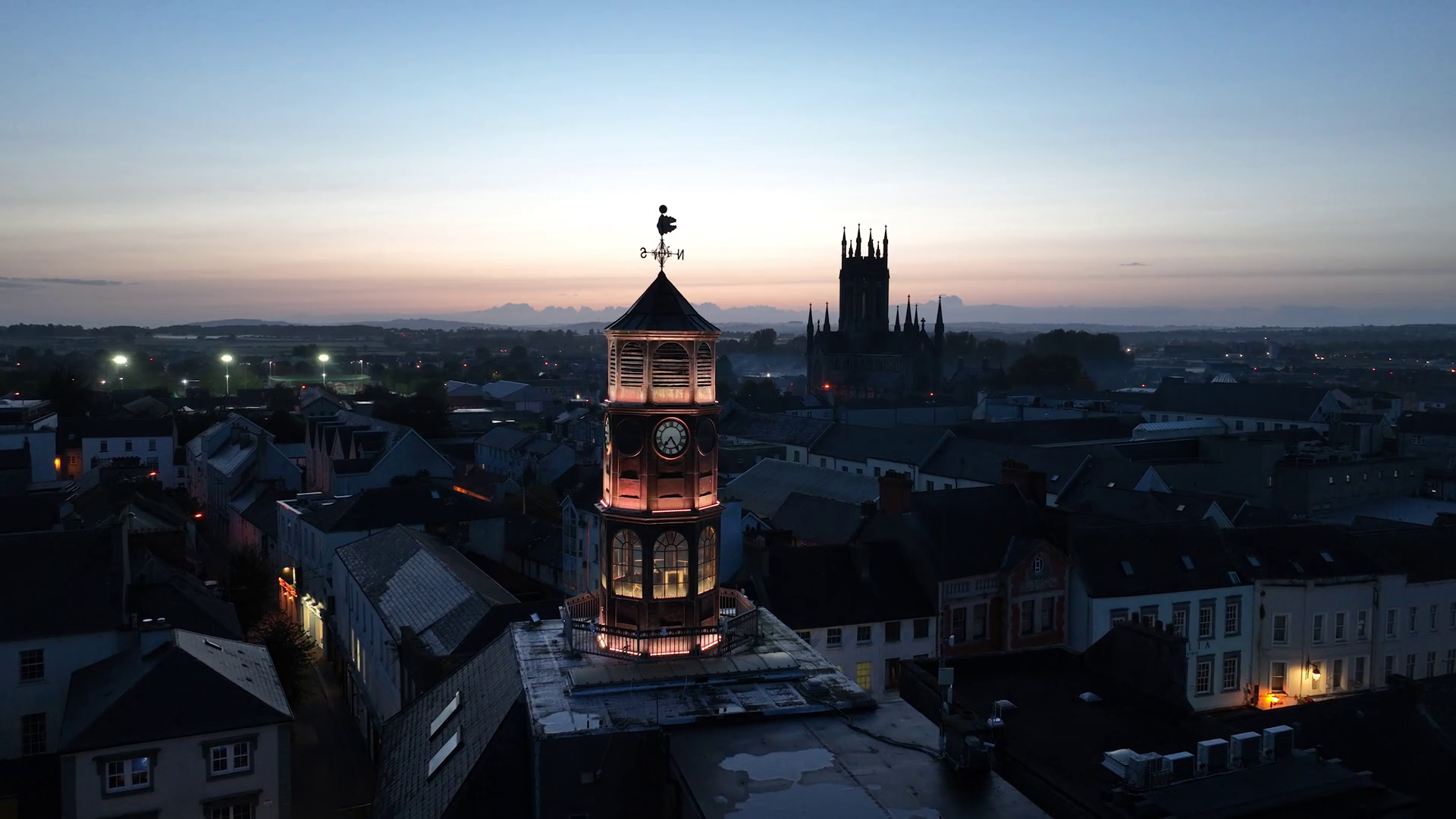 Amazing Clock Tower In Kilkenny In 4k Stock Footage SBV-348691052 ...