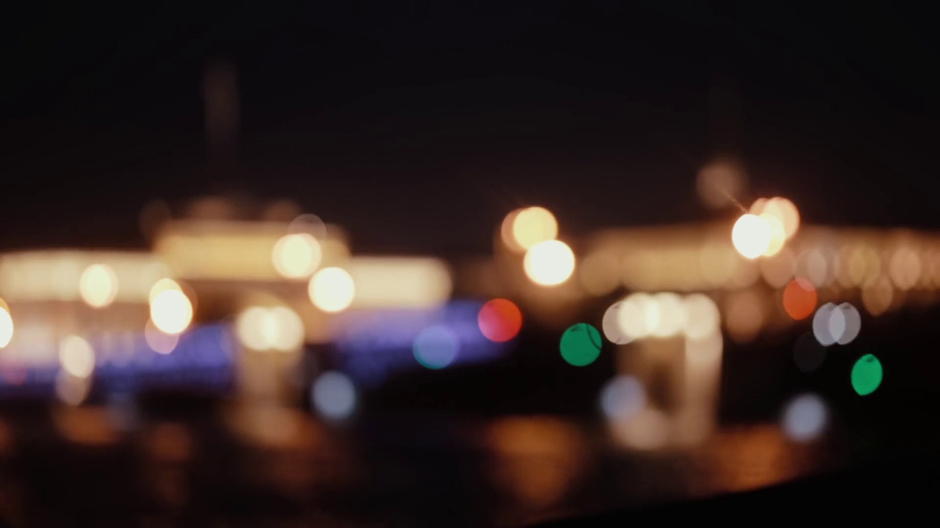 Enchanting Urban Night Scene: City Lights Stock Footage SBV-309627799 ...