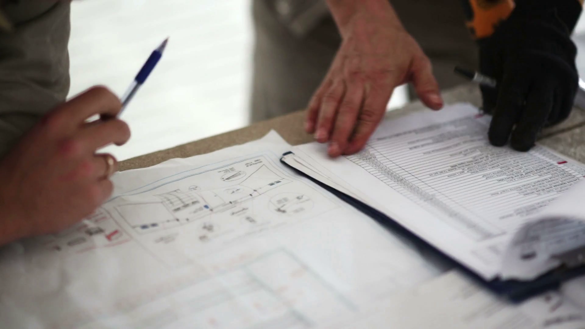 Engineer Worker Checking List Stock Footage SBV-304469244 - Storyblocks