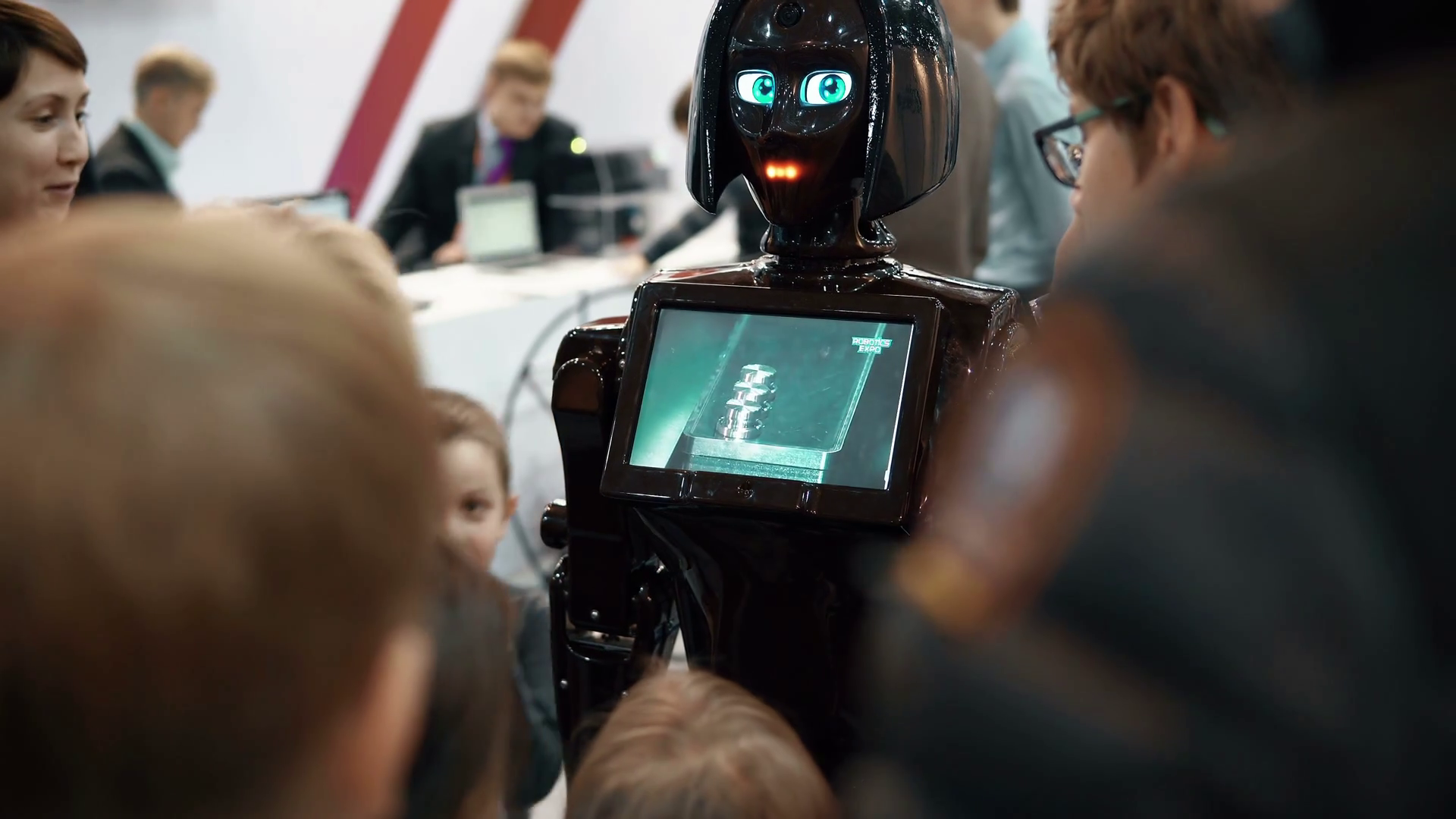 November 5 2016 Russia Moscow Robotics Expo Stock Footage SBV-312738437 ...