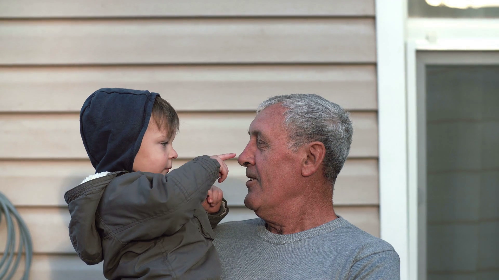 Elderly Man Bonding With Young Child In Stock Footage SBV-312735794 ...