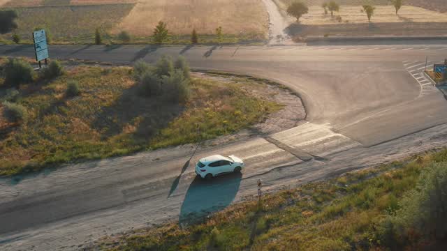 Drone Shot Of Car Stock Footage: Royalty-Free Video Clips - Storyblocks