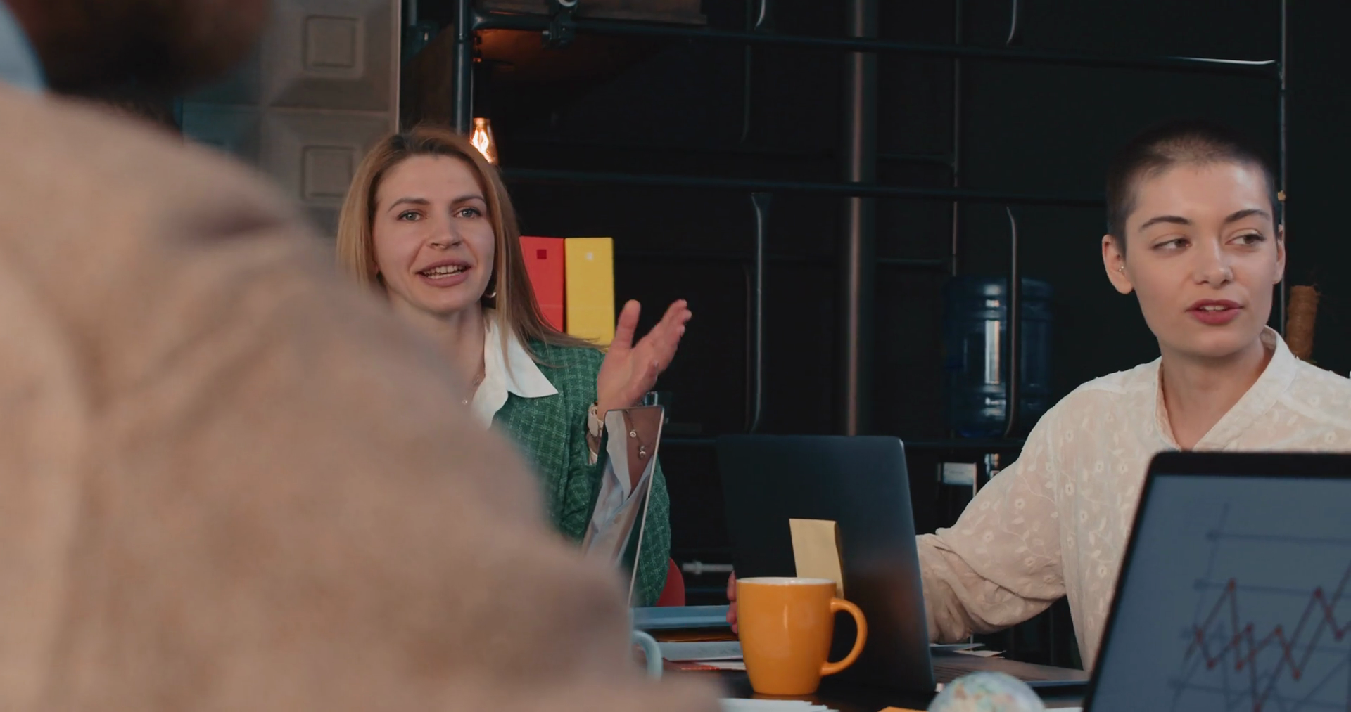 Happy Female Team Leader Executive Manager Stock Footage SBV-347304936 ...