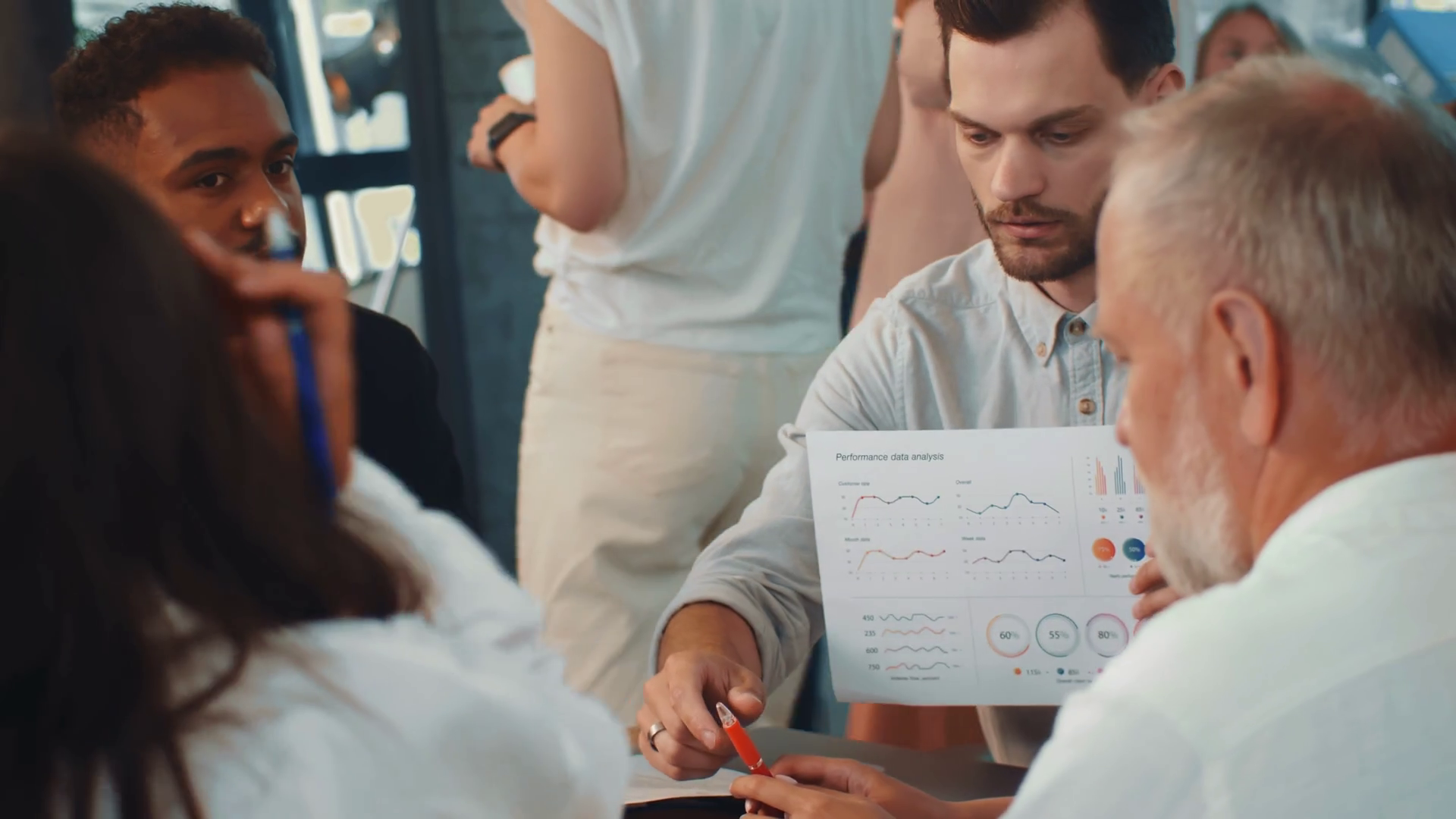 Young Male Data Scientist Presents Stock Footage SBV-347727578 ...