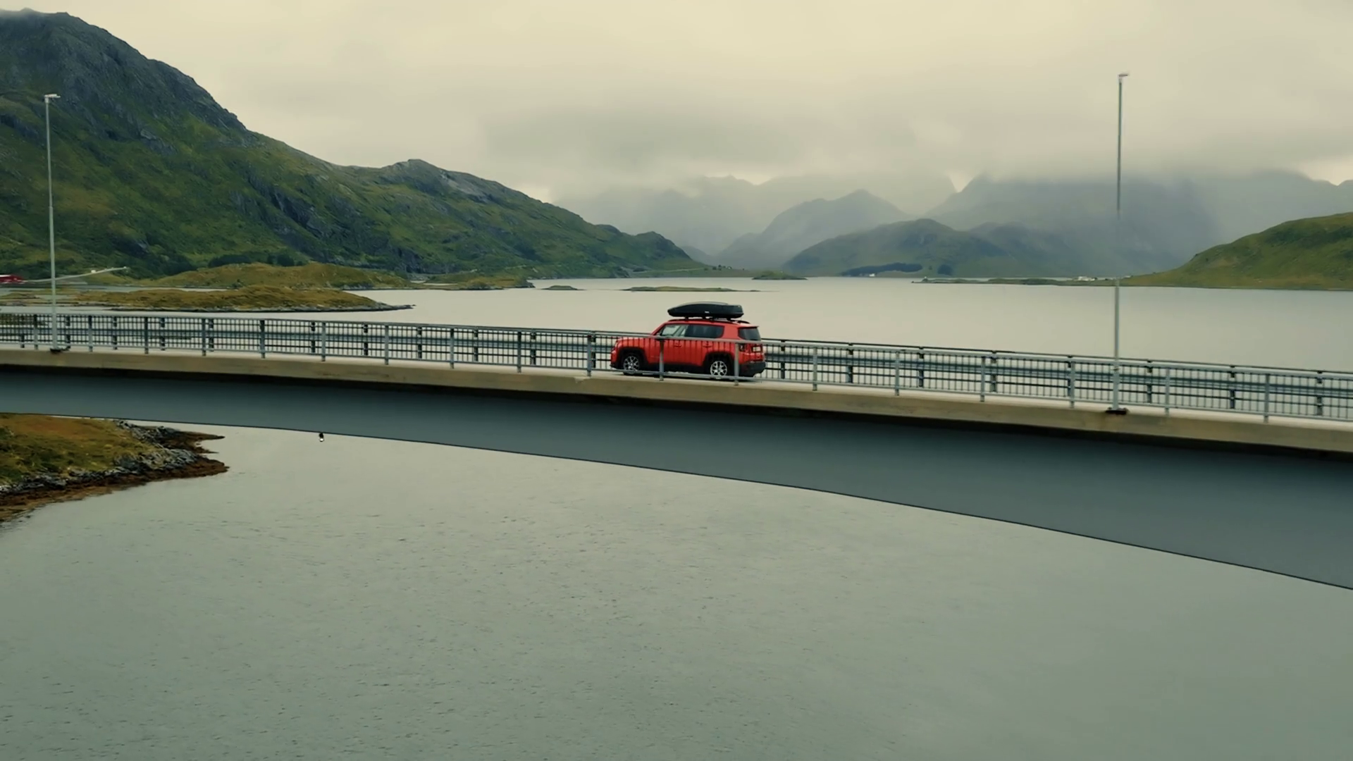 Close-up Of Red Suv Car Driving Over Bridge Stock Footage SBV-348507892 ...