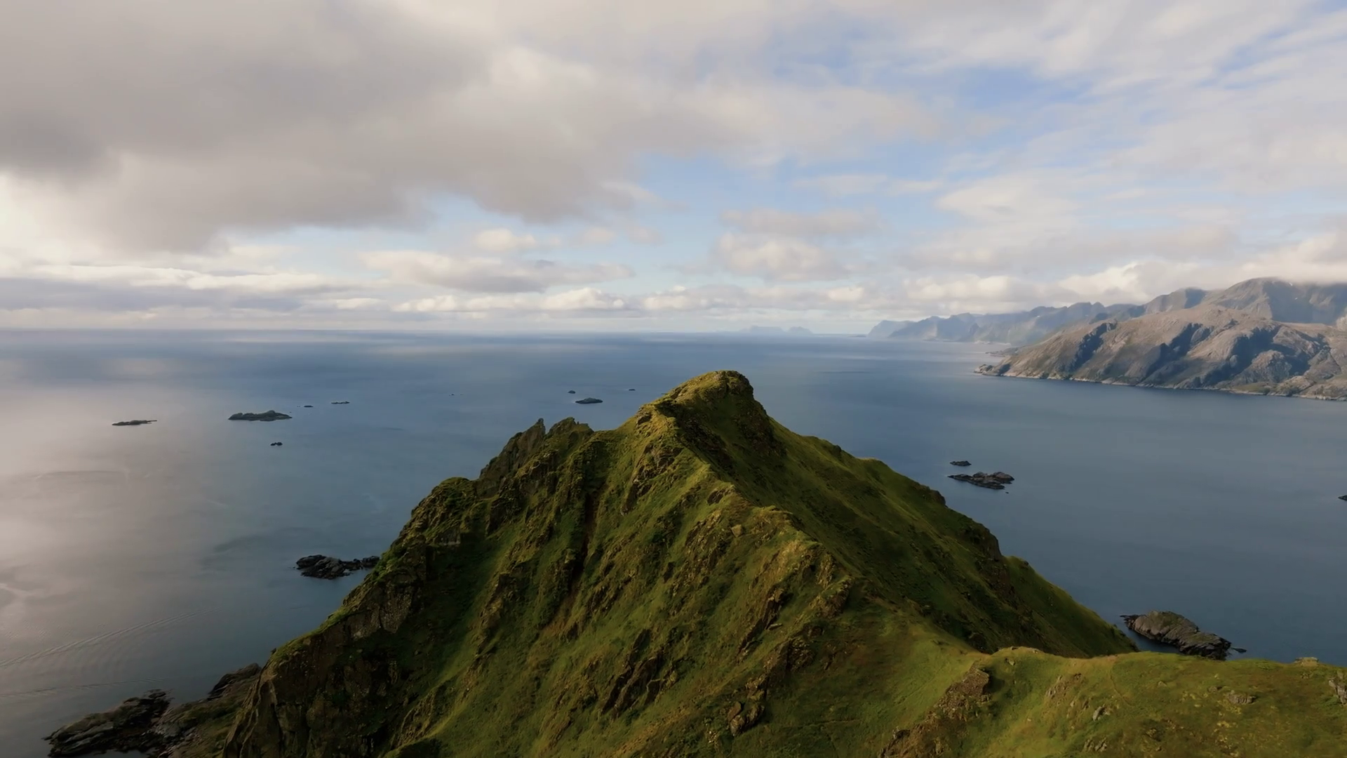 Epic Panorama Stunning View Of Peak With Stock Footage SBV-347794721 ...