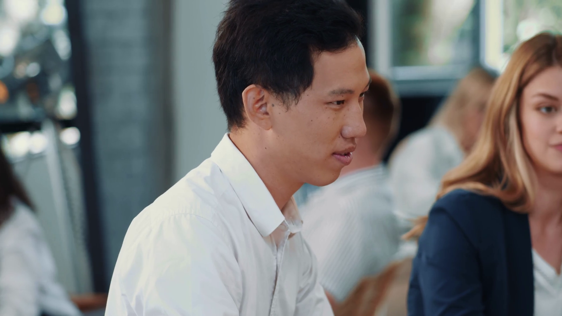 Lifestyle Portrait Of Male Marketing Intern Stock Footage SBV-348761001 ...