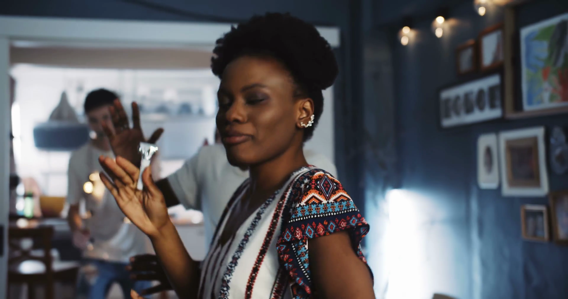 Happy Young Black Female Student Dancing Stock Footage SBV-347797980 ...