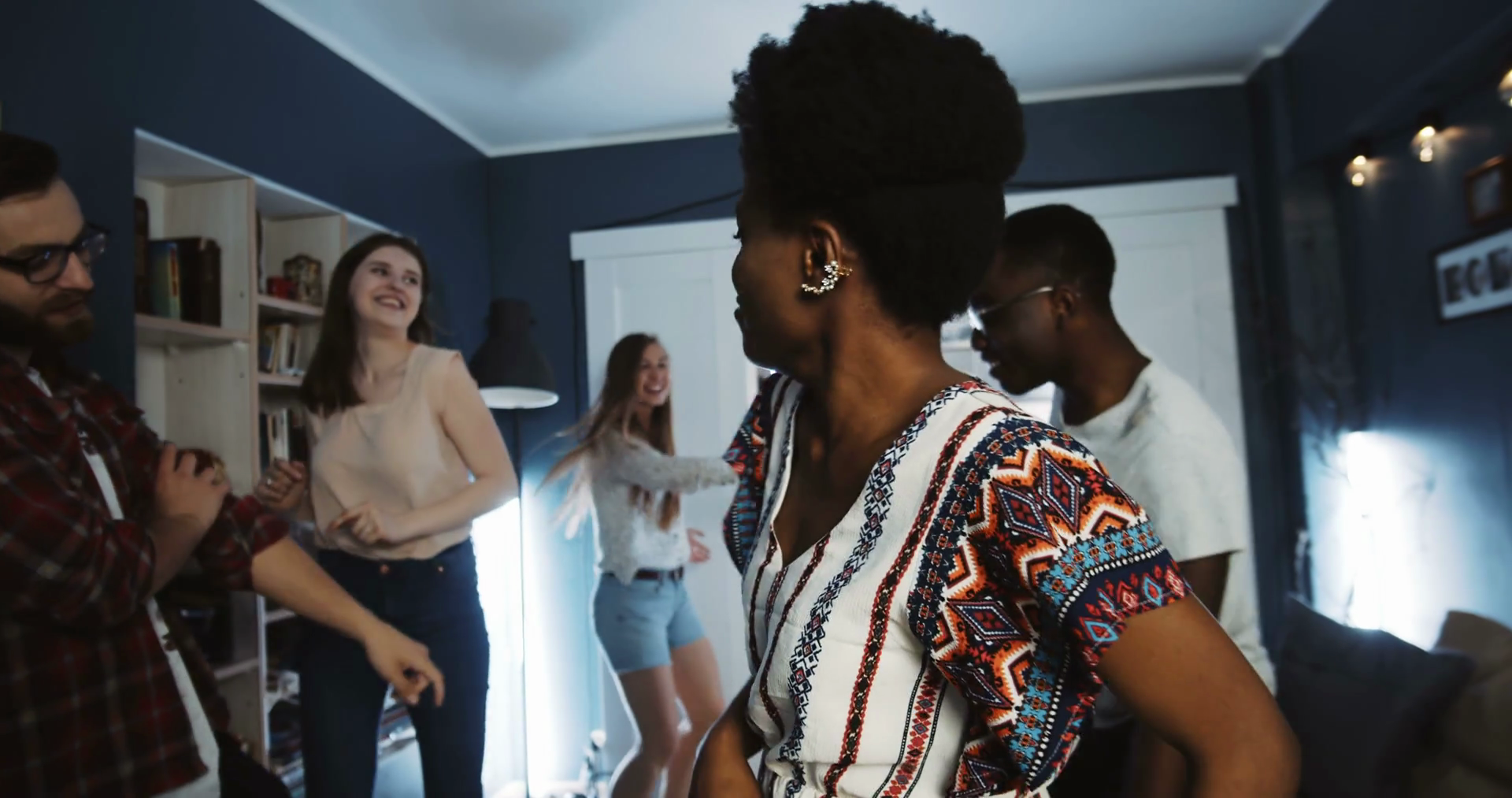 Happy Young Cheerful Black Millennials Stock Footage SBV-347798045 - Storyblocks