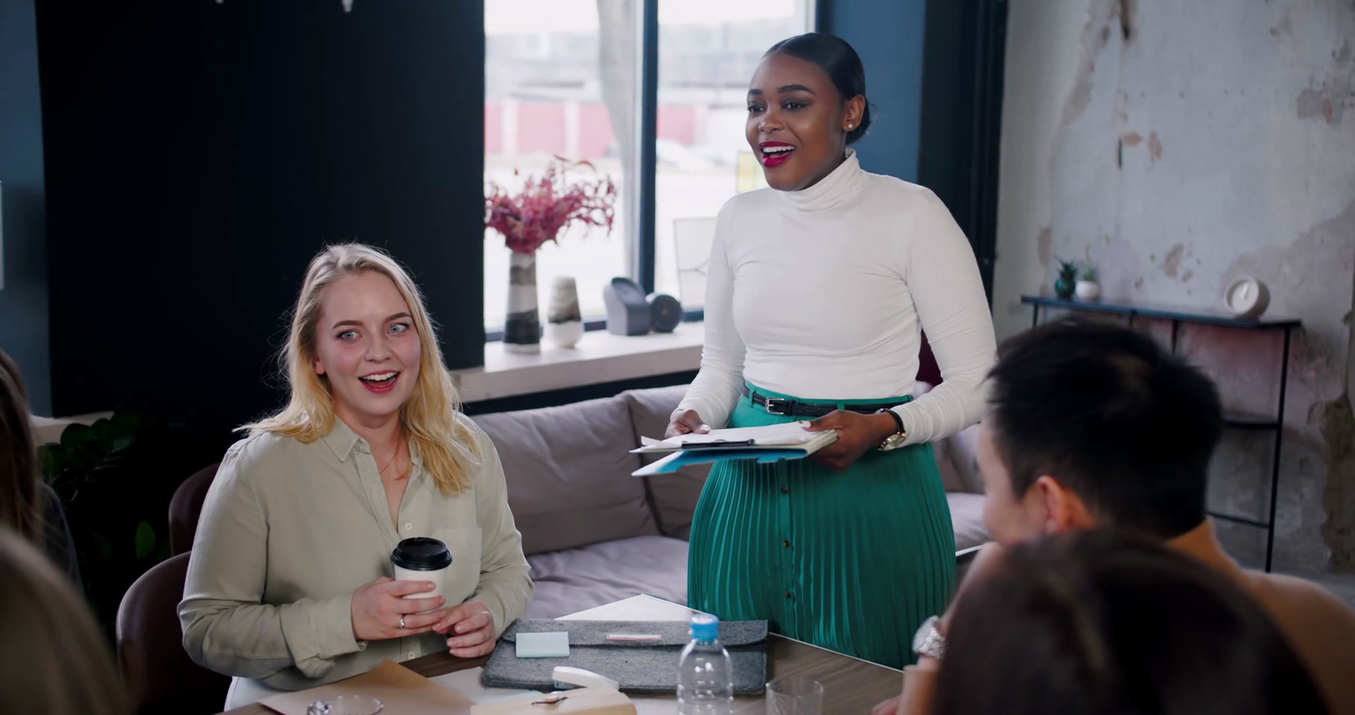 Young Successful Black Female Business Coach Stock Footage SBV ...