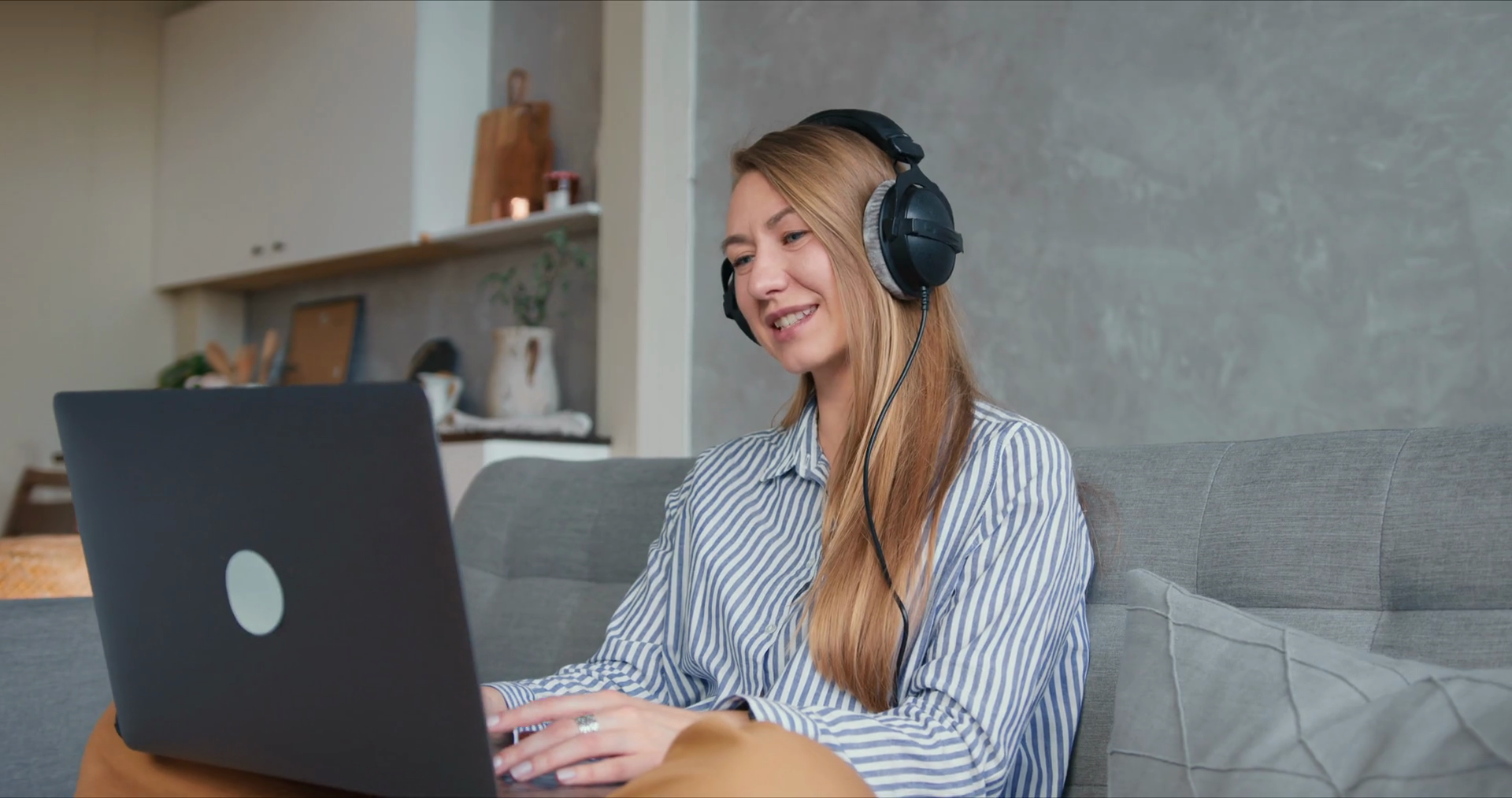 Life On Self Isolation Happy Young Blonde Stock Footage SBV-348802453 ...