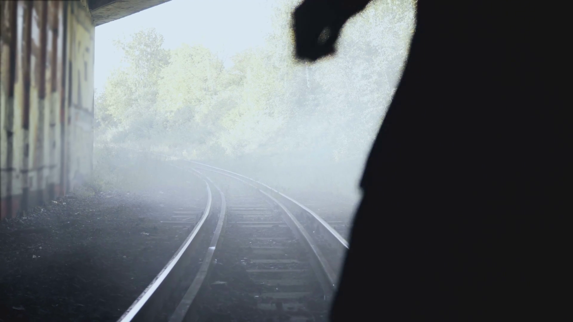 4k Man Running Away Fast On Foggy Train Stock Footage SBV-320613238 ...
