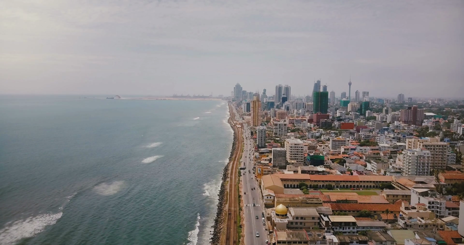 Amazing Aerial View Of Colombo Sri Lanka Stock Footage SBV-325756582 ...