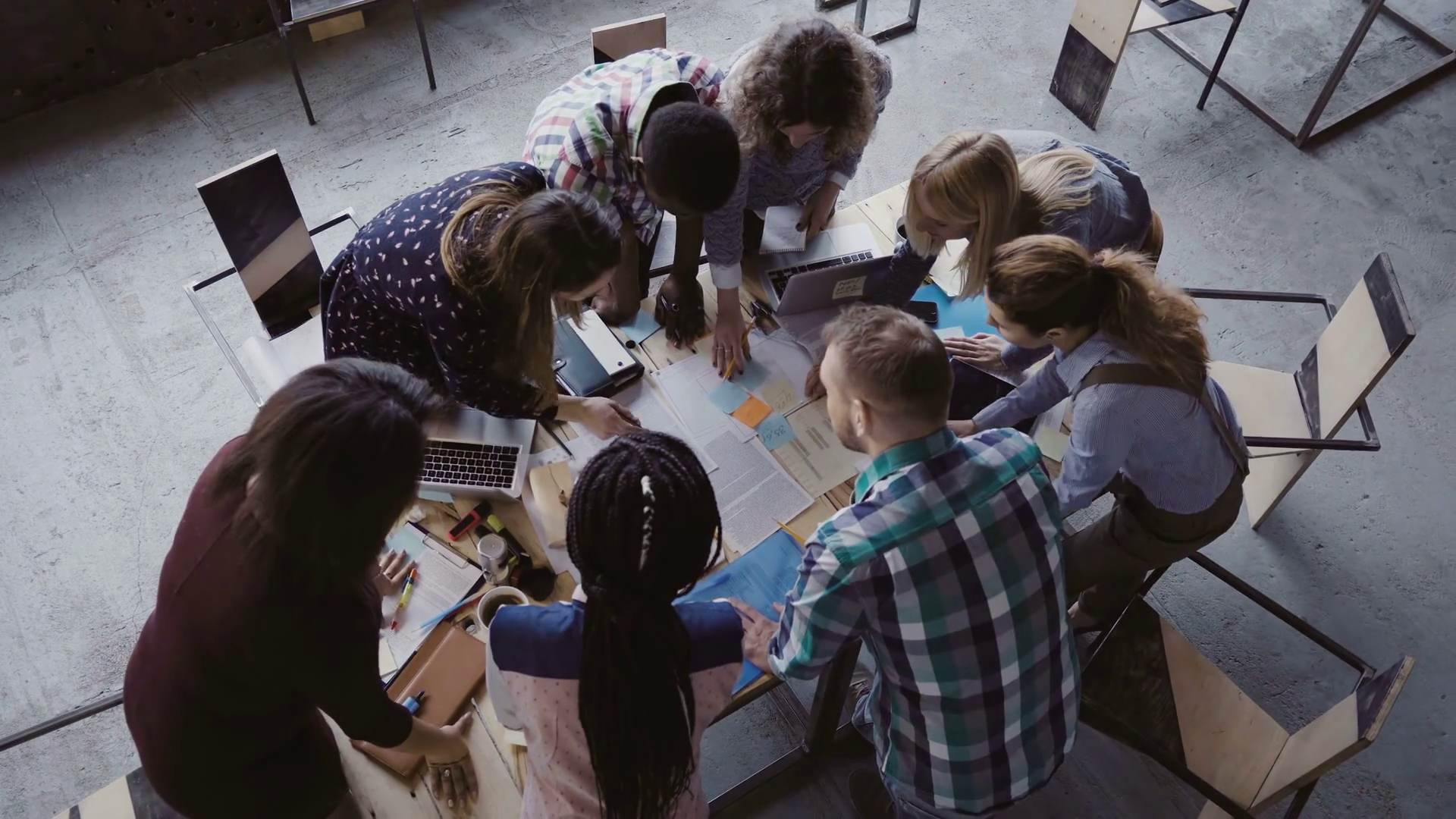 Brainstorming Creative Mixed Race Group Of Stock Footage SBV-314650158 ...