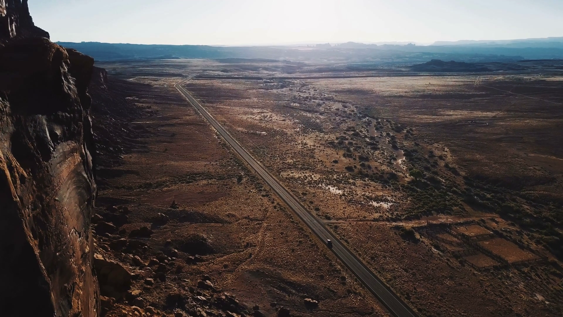 Cinematic Aerial View Of Epic Wide Open Stock Footage SBV-327627163 ...
