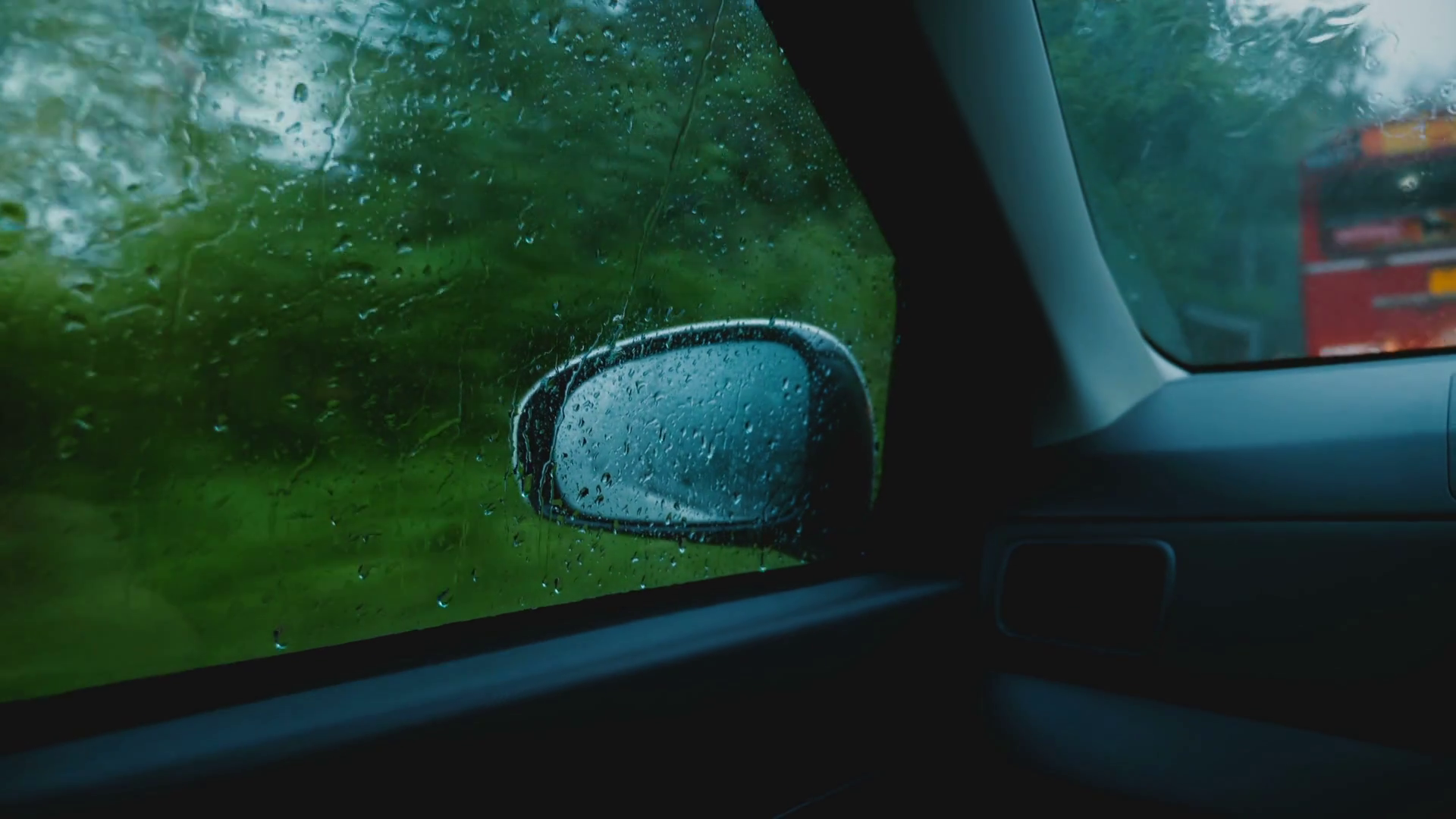 Cinematic Medium Shot View On Side Mirror Stock Footage SBV-332344306 ...