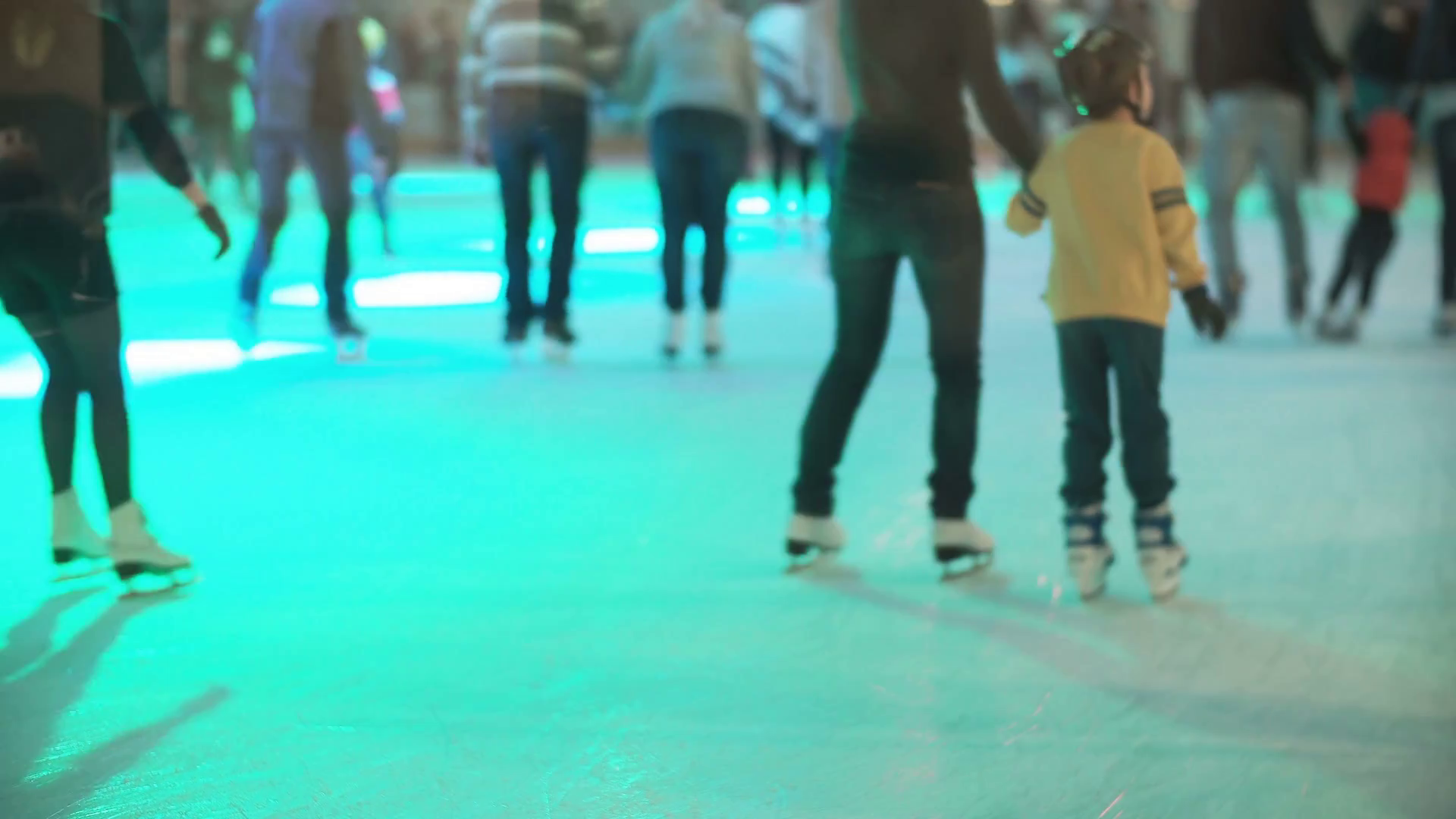 Close-up View Of Vibrant Ice Skating Scene Stock Footage SBV-317655138 ...