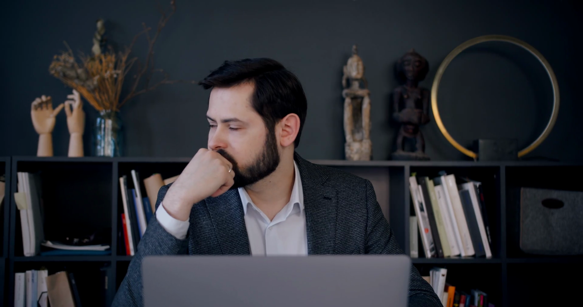 Creative Concept: Portrait Of Young Writer Stock Footage SBV-338535709 ...