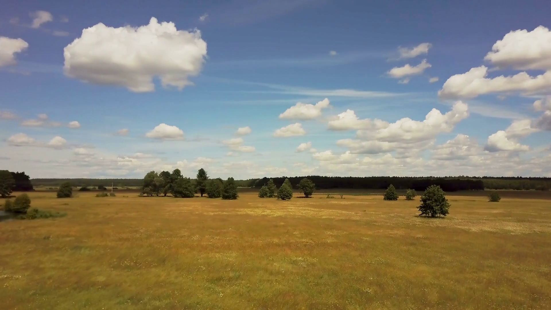 Aerial View Of Serene Meadow With River Stock Footage SBV-321261133 ...