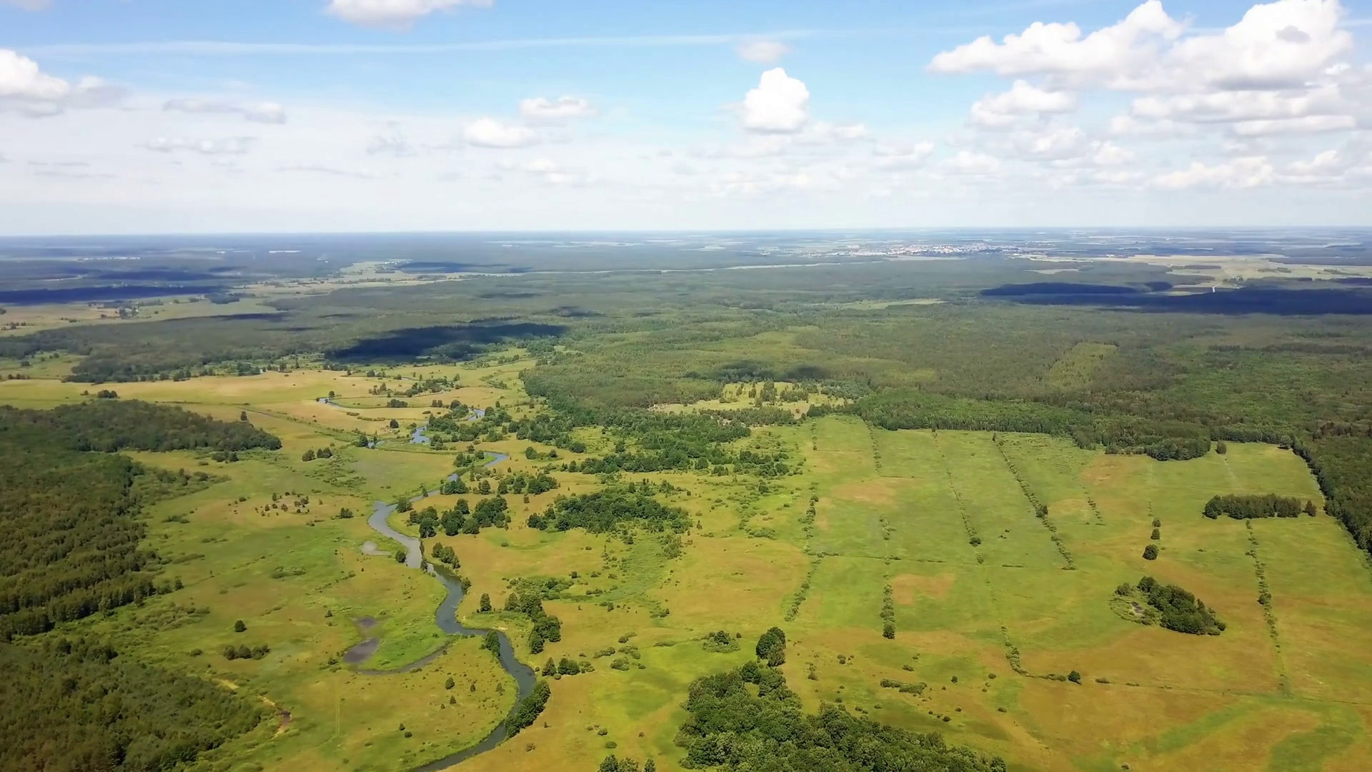 Drone Rotating Left To Countryside Skyline Stock Footage SBV-321256582 ...