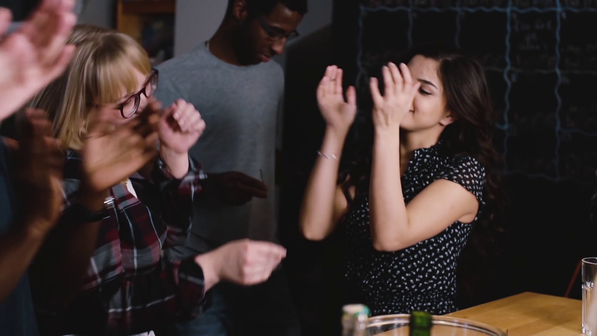 Multi Ethnic College Students Dance At Party Stock Footage SBV ...