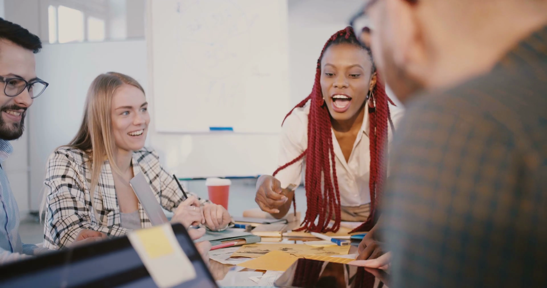 Diverse Teamwork At Inclusive Workplace Stock Footage SBV-338117980 ...