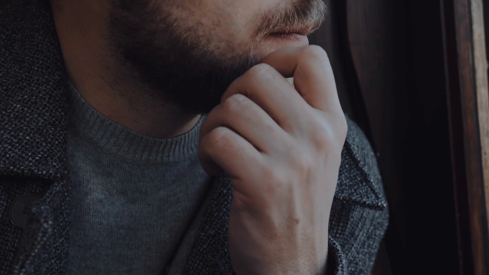 Close-up Of Young Man Reflecting At Window Stock Footage SBV-338121232 ...
