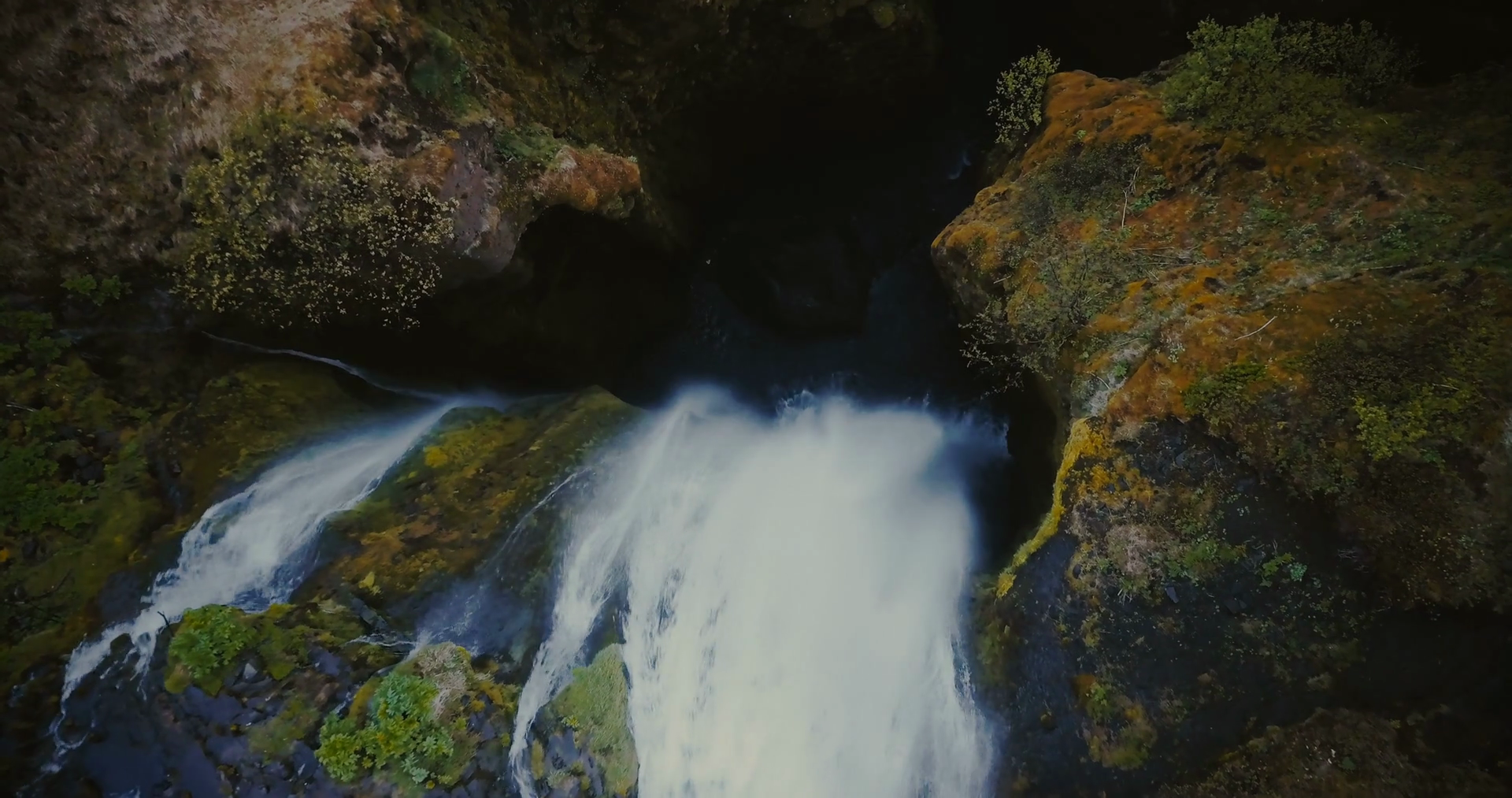 Aerial View Of Stunning Gljufrabui Waterfall Stock Footage SBV ...