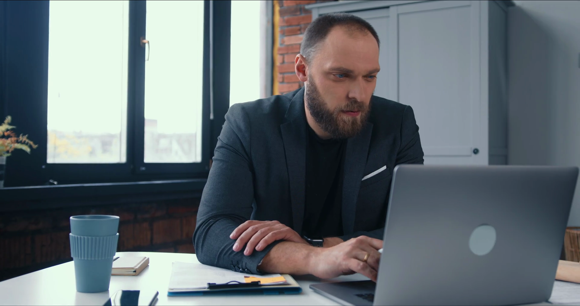 Remote Work: Professional Boss Leading Stock Footage SBV-338370329 ...