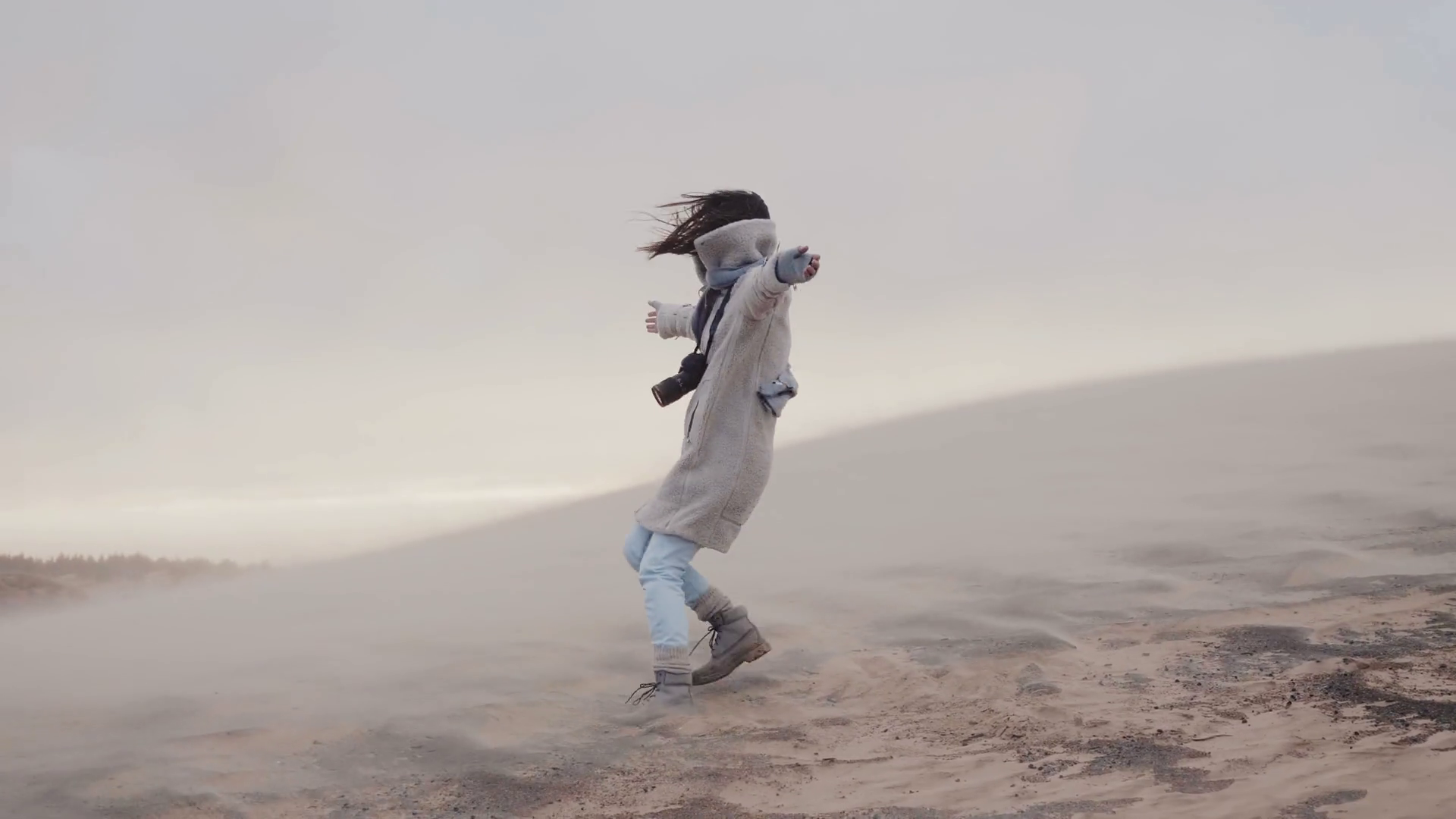 Young Female Tourist With Camera Falling Stock Footage SBV-338176308 ...