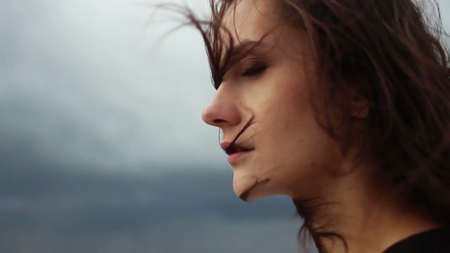 Wind Blowing Hair Stock Footage: Royalty-Free Video Clips - Storyblocks