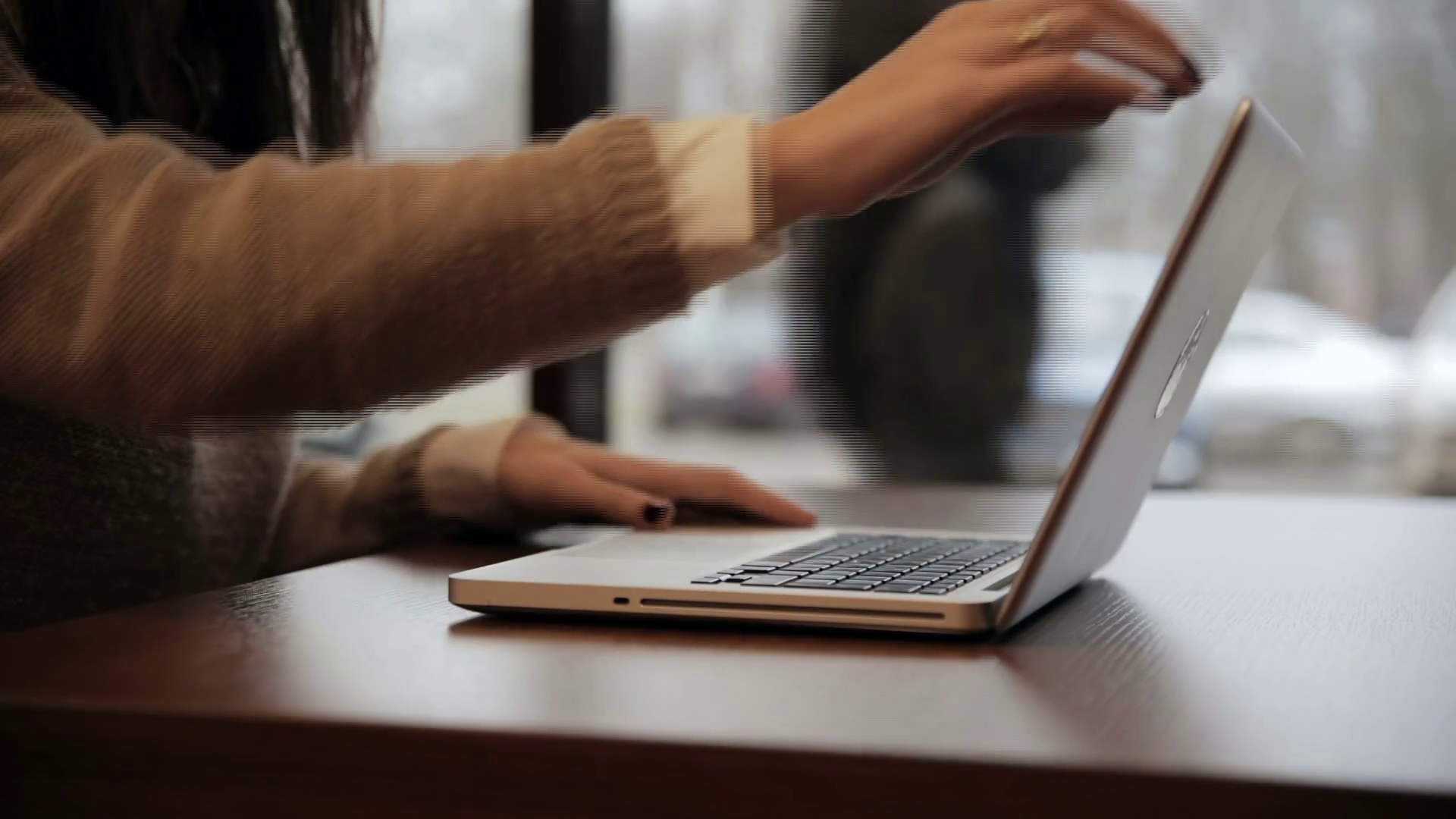 Woman Closes Laptop Goes Out Stock Footage SBV-304473127 - Storyblocks