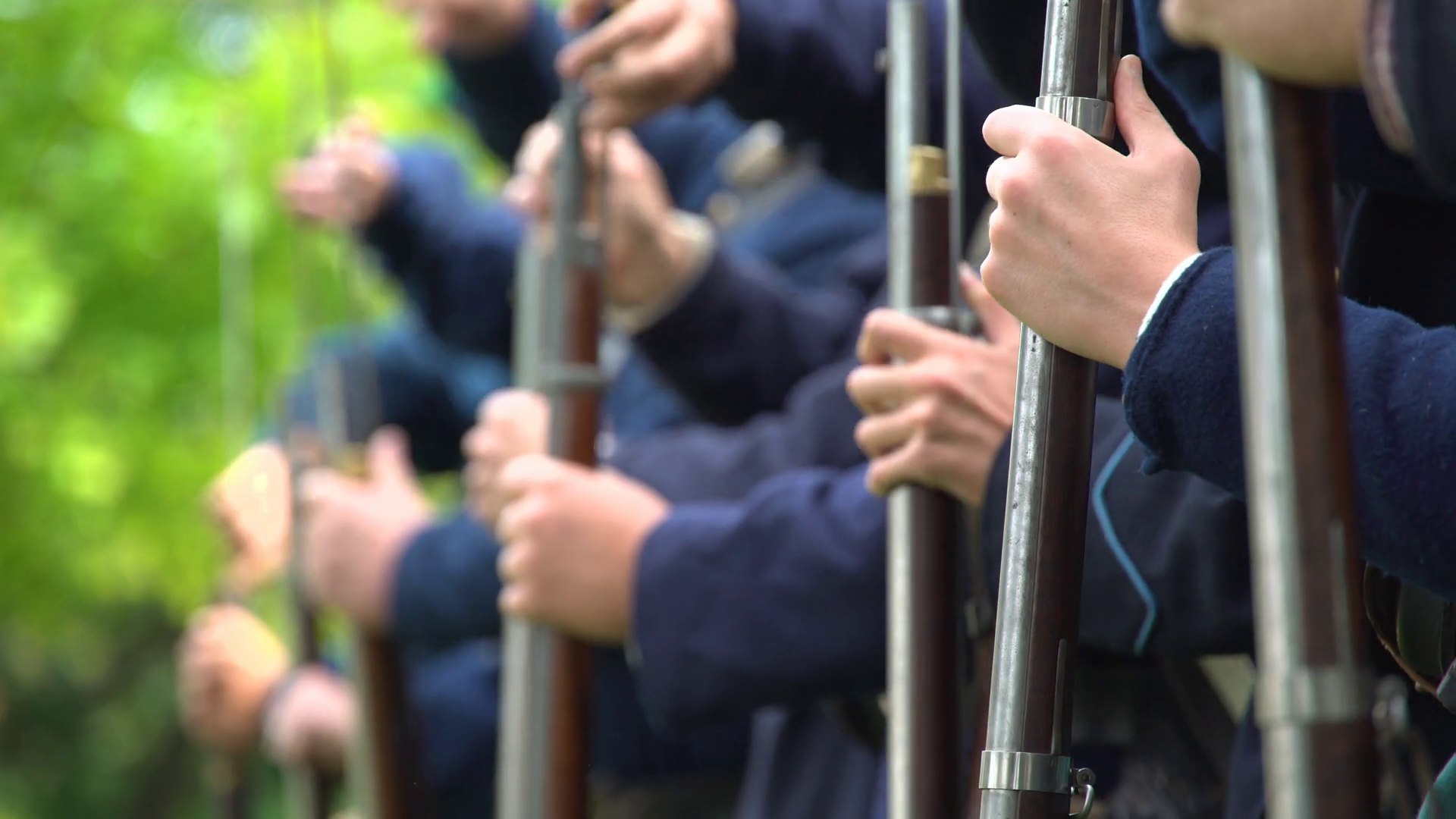 Civil War Soldiers Loading Weapons Stock Footage SBV-309803993 ...