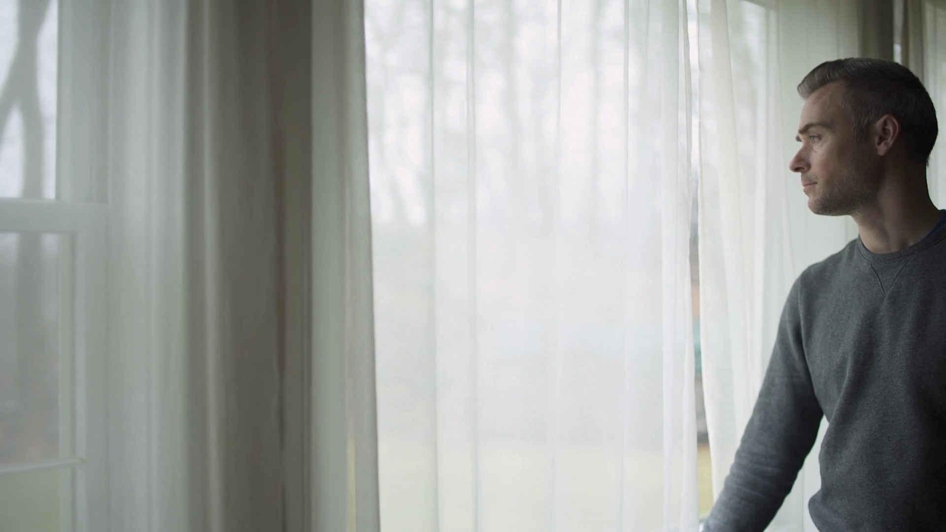 Depressed Man At Window (3 Of 9) Stock Footage SBV-300814912 - Storyblocks