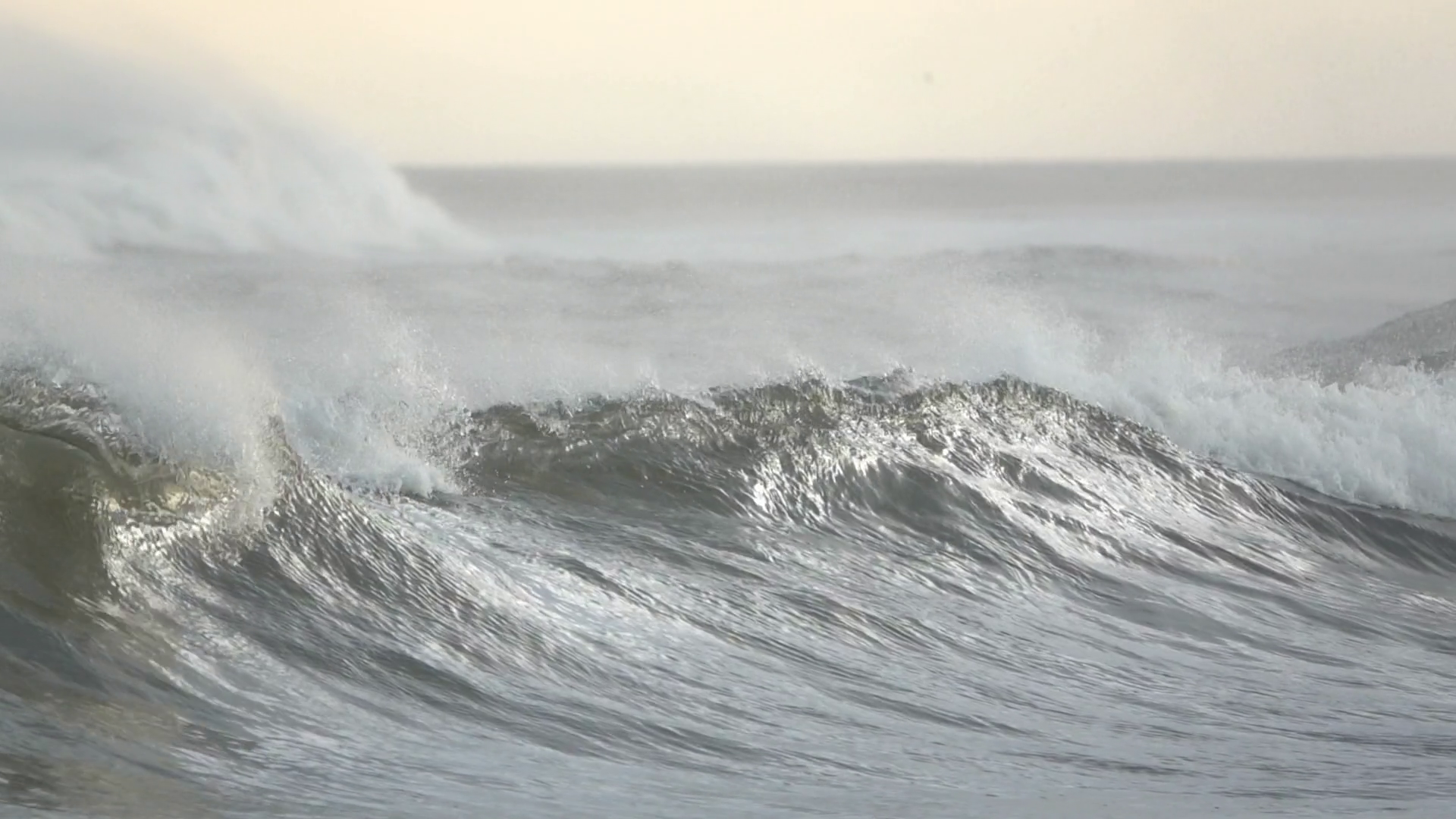 Sunlight Reflects Off Of Vigorous Waves Stock Footage SBV-309840819 ...