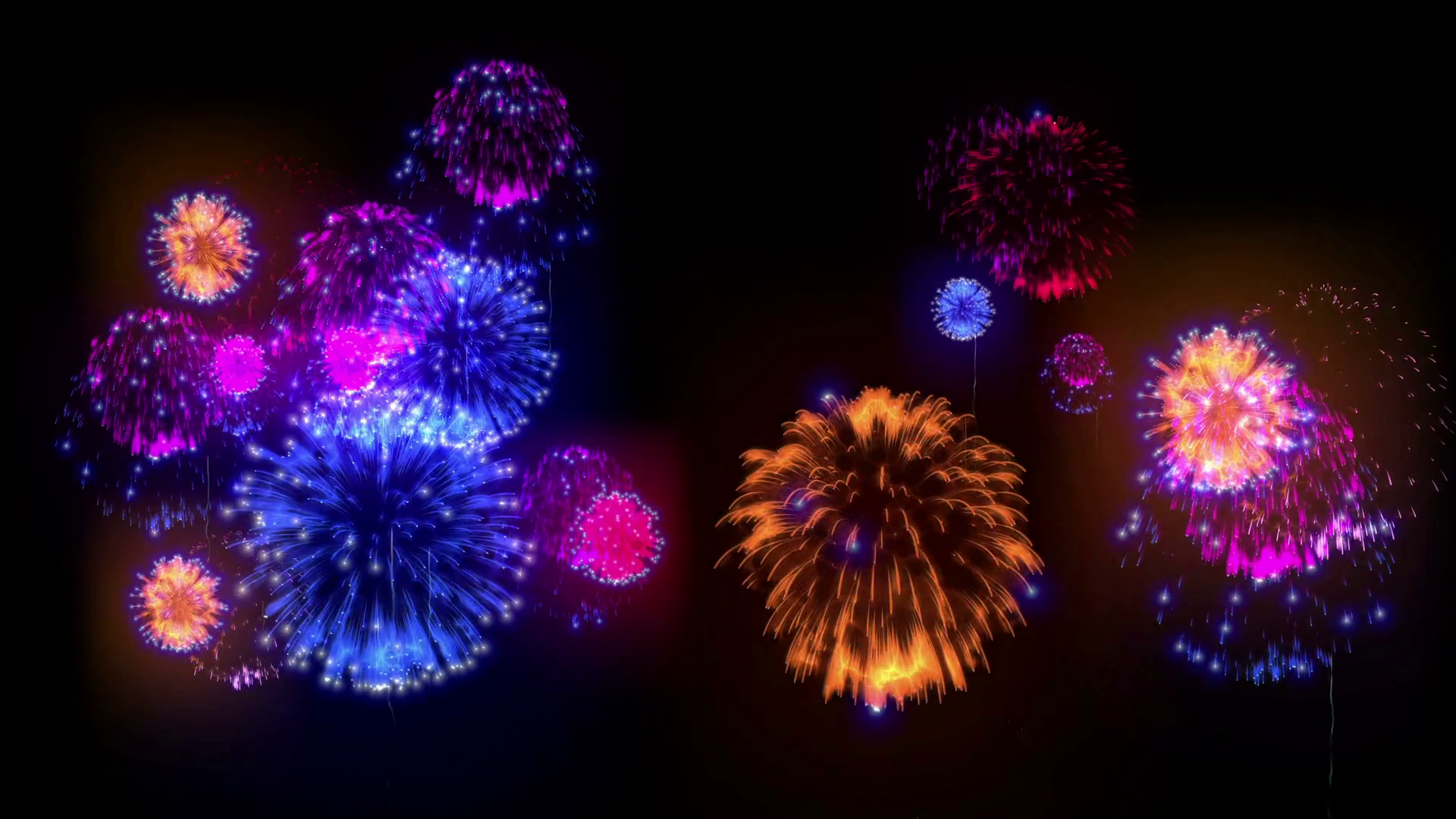 4k Big Beatiful Firework At Holiday Night 3d Stock Motion Graphics SBV ...