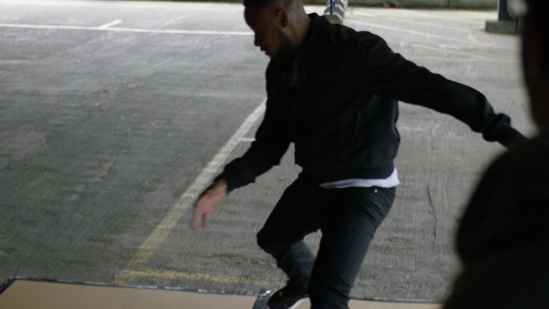 4k Male Breakdancer Dancing Seen From Behind Stock Footage SBV ...