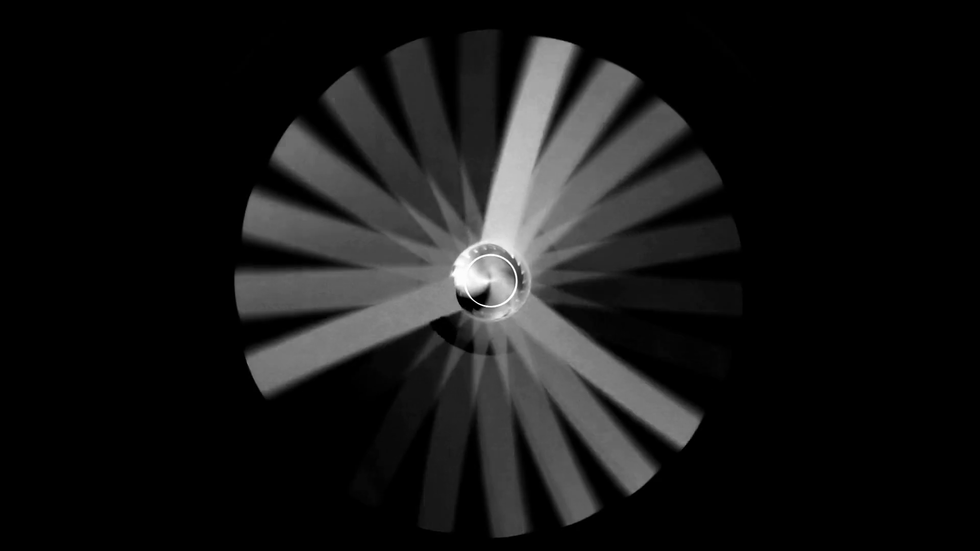 Abstract Isolated Echo Fan Rotating Loop Stock Motion Graphics SBV ...