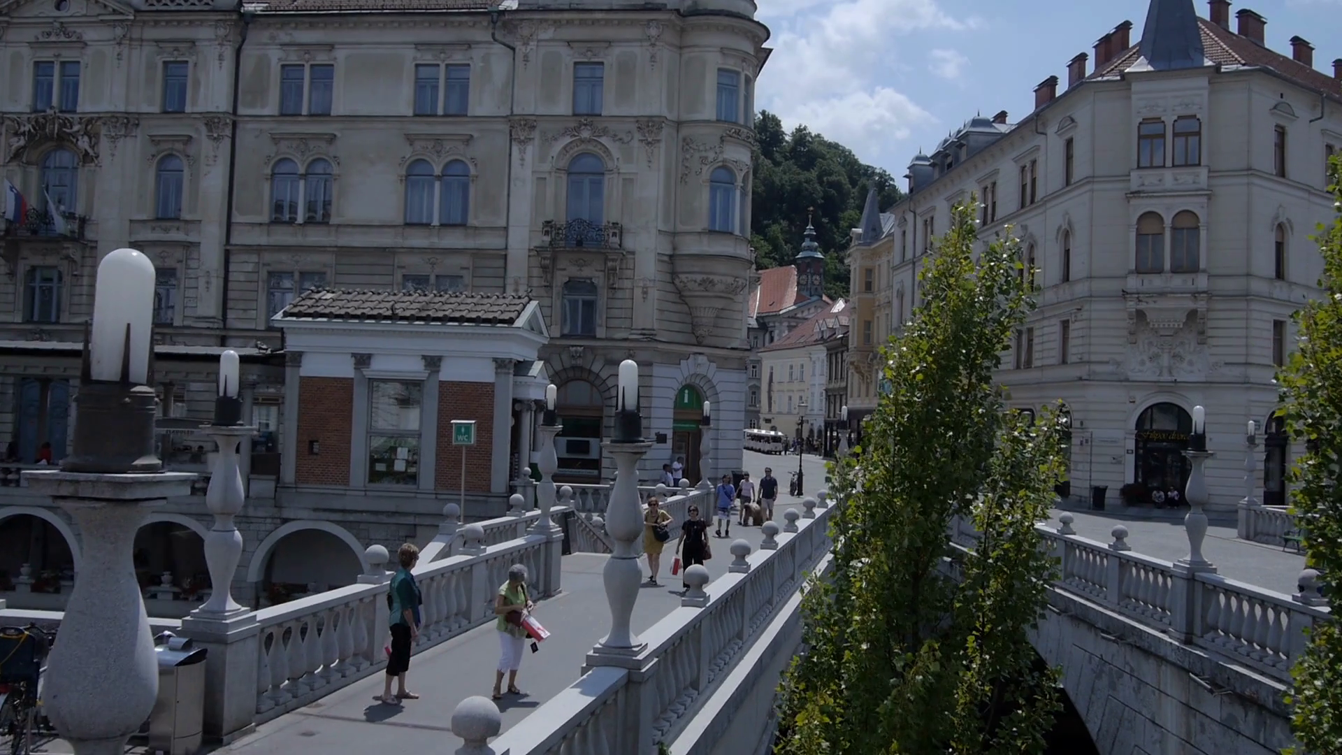 Aerial: Over Bridge To Castle Stock Footage SBV-304998379 - Storyblocks