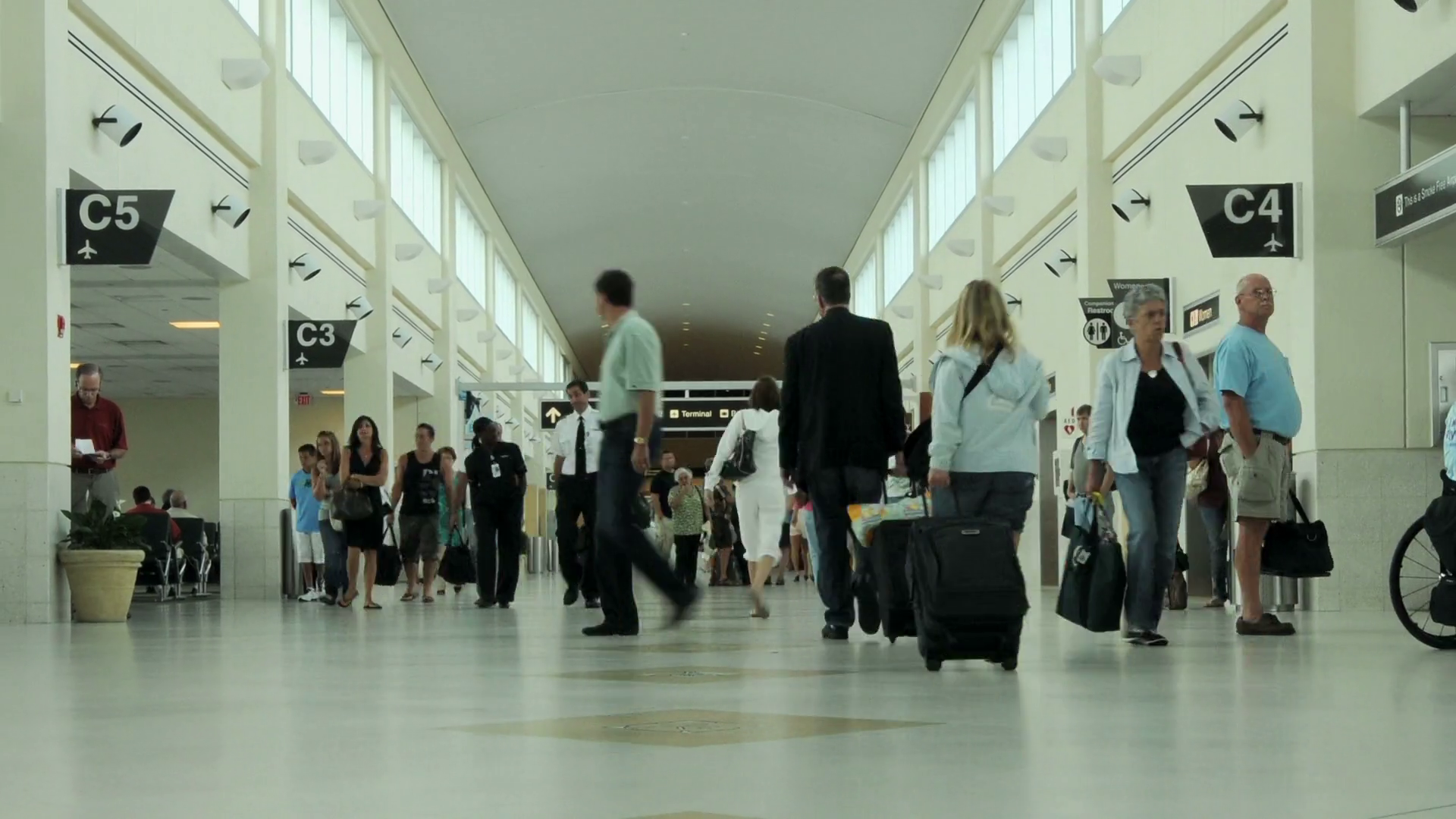 Airport Crowd Of People Stock Footage SBV-300184492 - Storyblocks