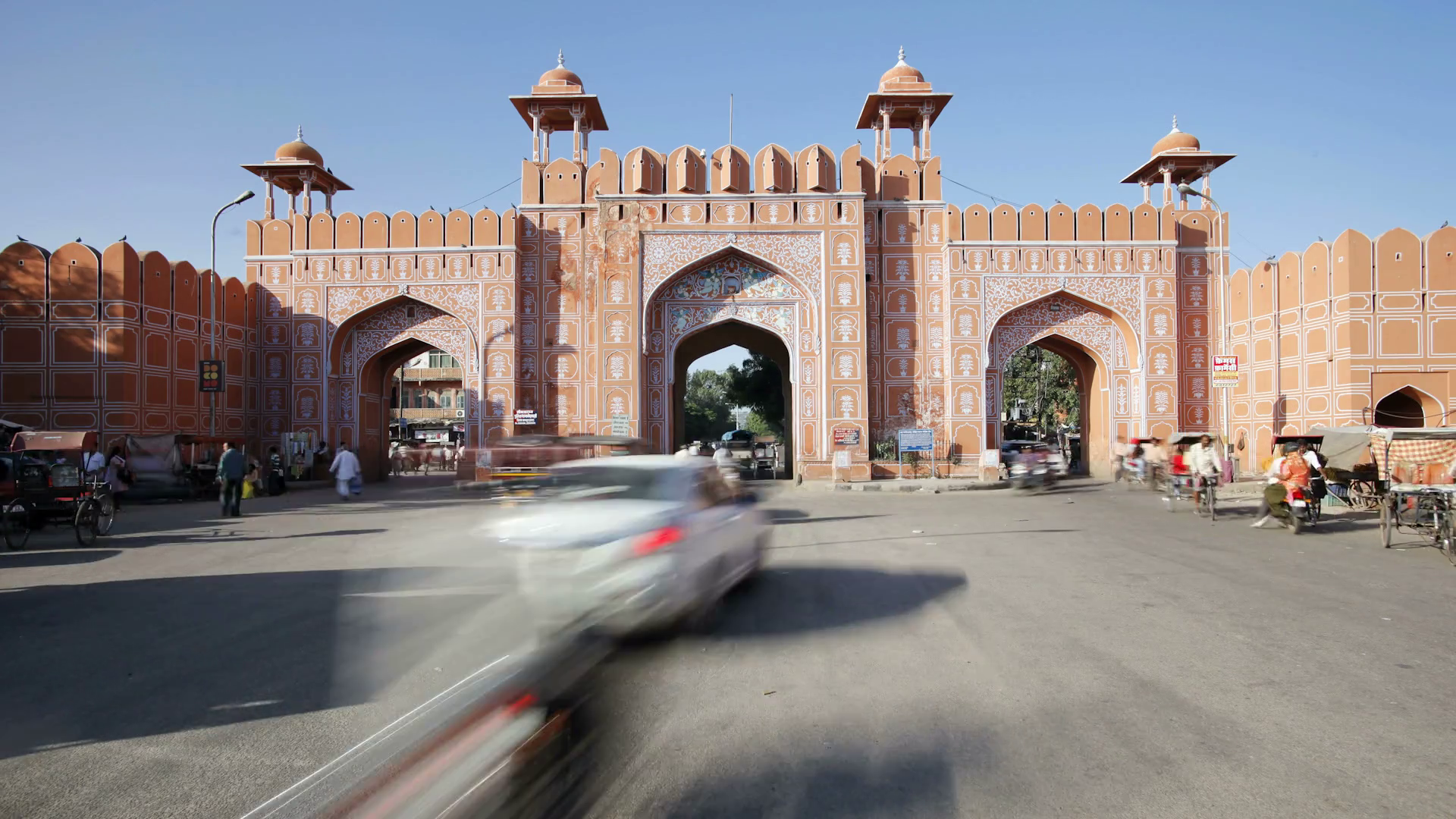 Ajmeri Gate Pink City Of Jaipur Rajasthan Stock Footage SBV-300209494 ...