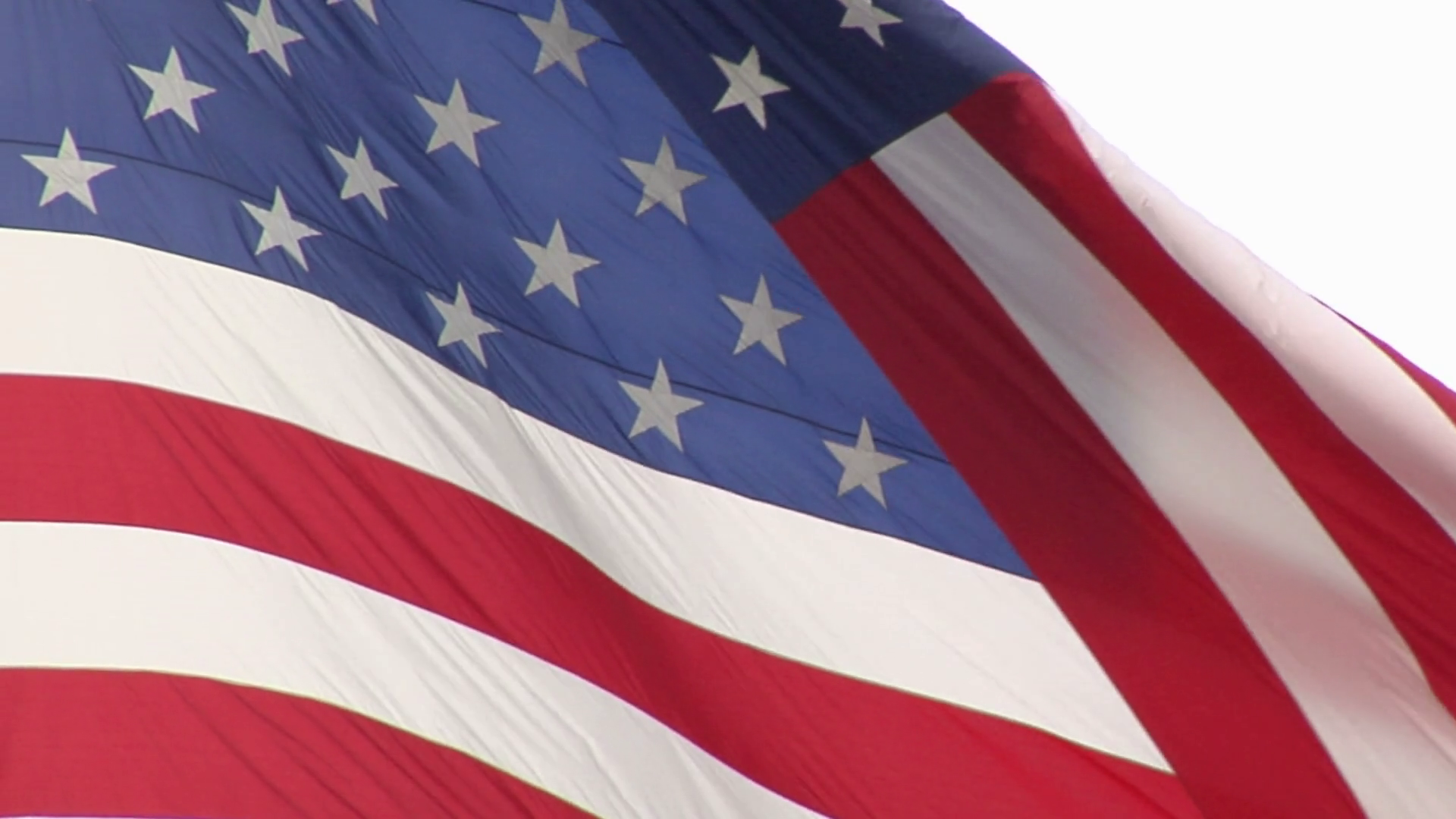 American Flag Close Up Moving In Slow Motion Stock Footage SBV ...