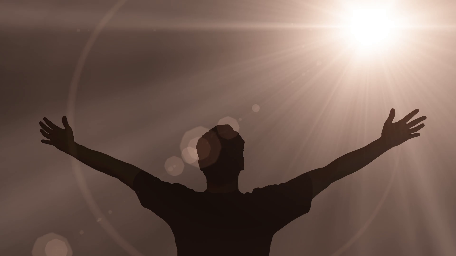 Arms Wide Open Glow Tan Stock Motion Graphics SBV-300086856 - Storyblocks