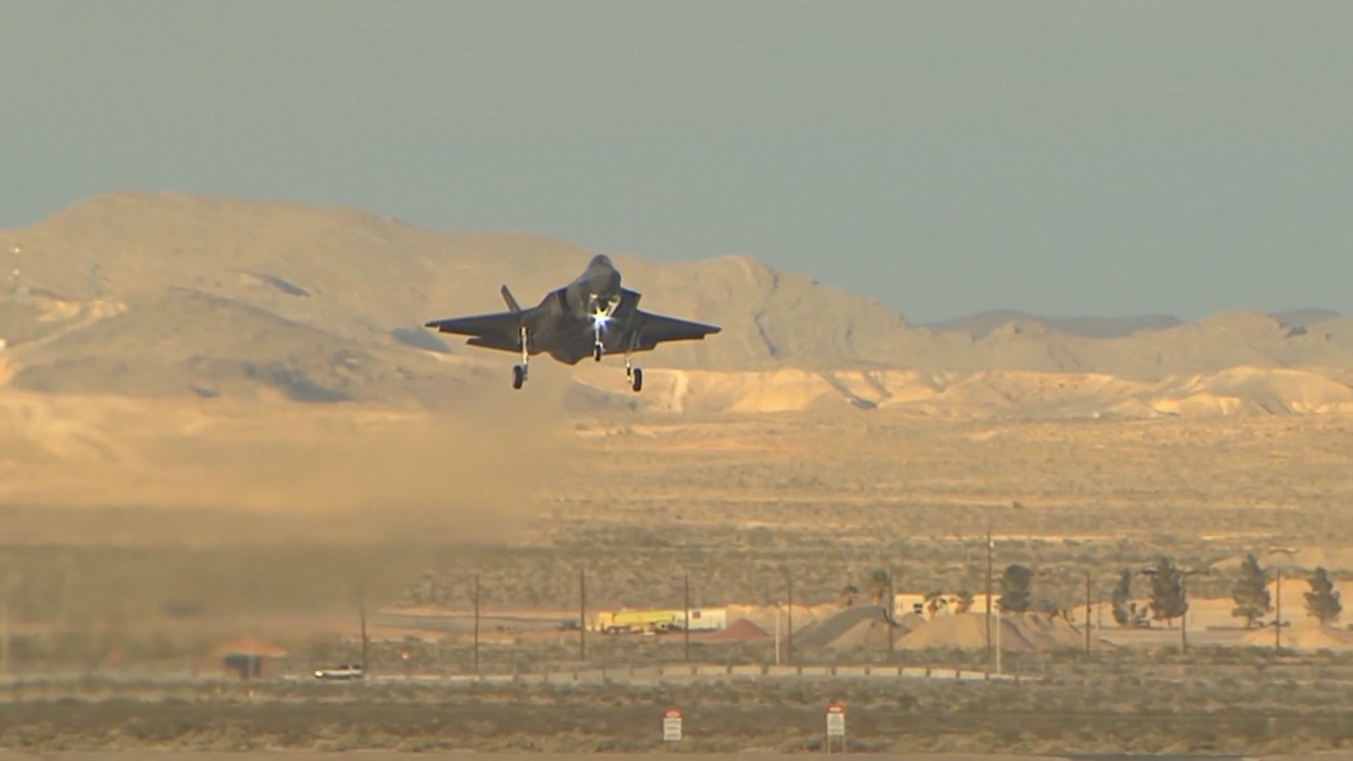 Arrival Of F-35 Lightning Ii Nellis Afb Stock Footage SBV-301890165 ...