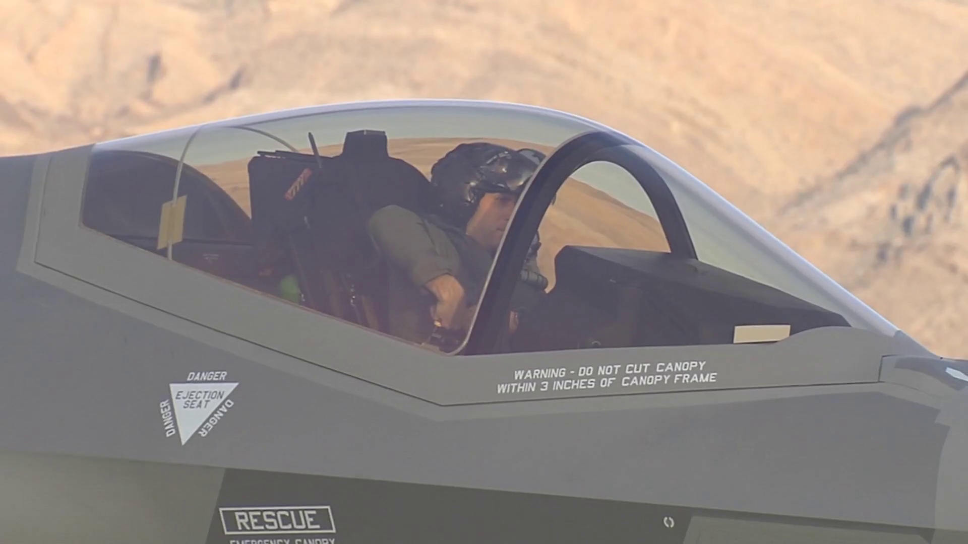 Arrival Of F-35 Lightning Ii Nellis Afb Stock Footage SBV-301890149 ...