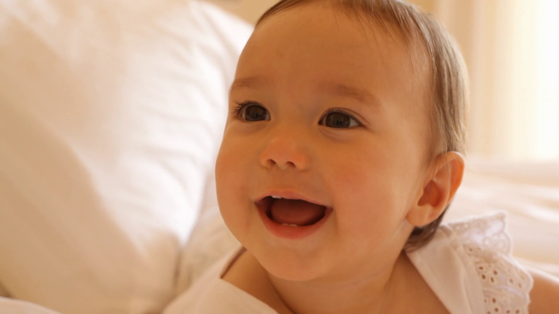 Baby Laughing Close Up Stock Footage SBV-300582804 - Storyblocks
