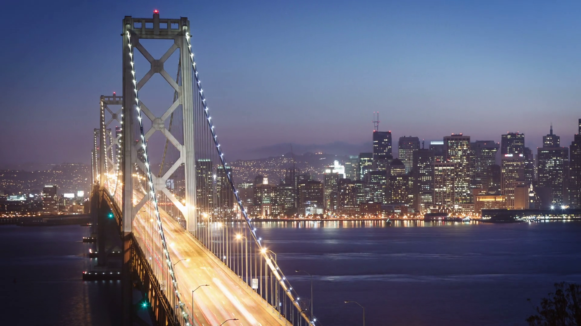 Bay Bridge San Francisco Time Lapse Stock Footage SBV-308403622 ...