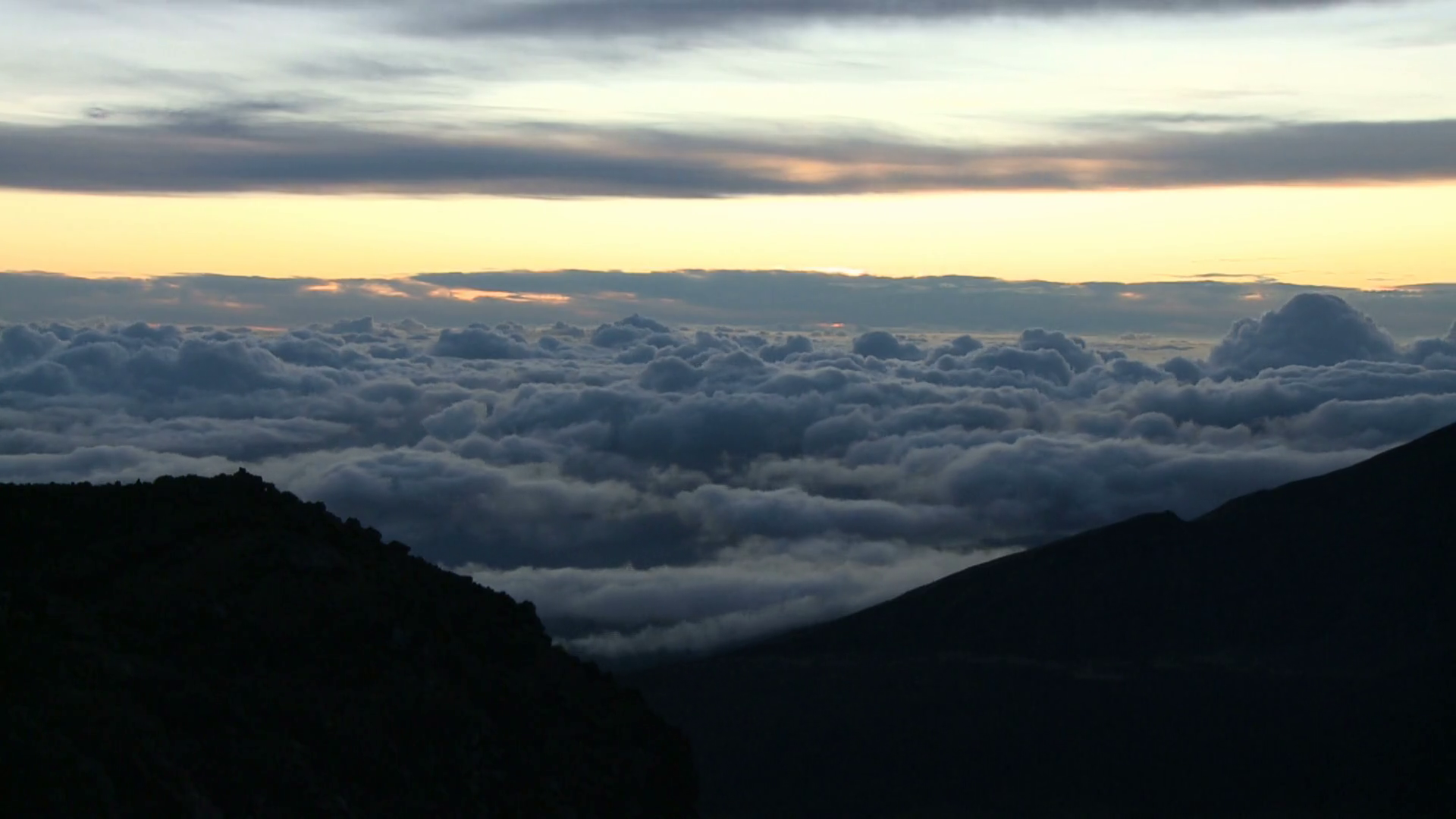 Gorgeous Sunrise Above Clouds Timelapse Stock Footage SBV-300158285 ...