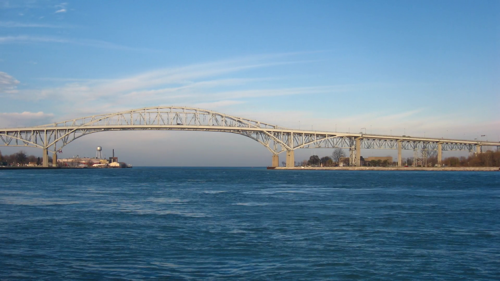 Bridge Freighter Timelapse Blue Water Bridge Stock Footage SBV ...