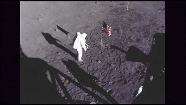 Neil Armstrong First Steps On The Moon Stock Footage: Royalty-Free ...